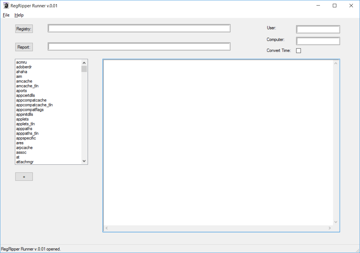 Regripper GUI – ThinkDFIR