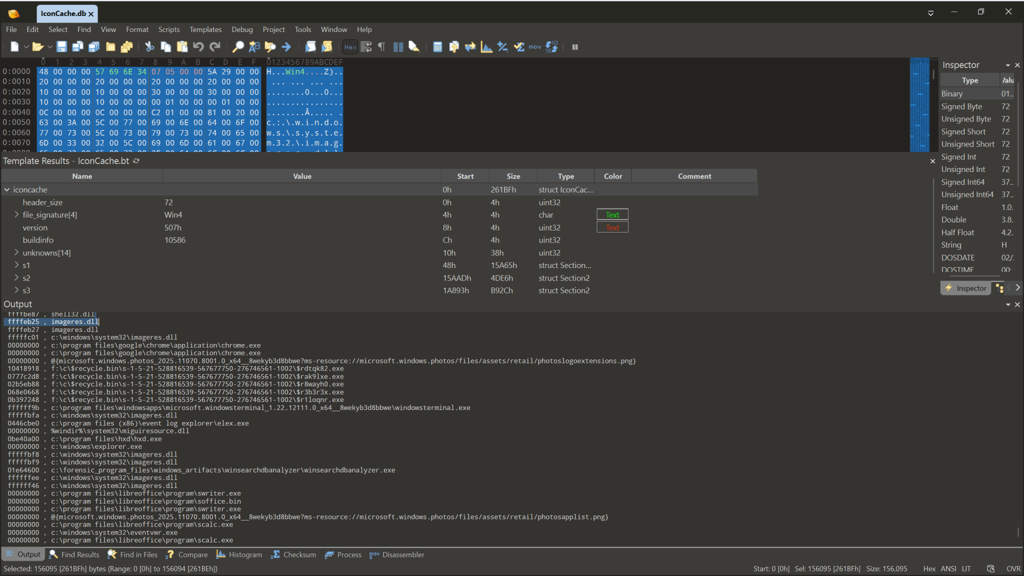 Examining the IconCache database – ThinkDFIR